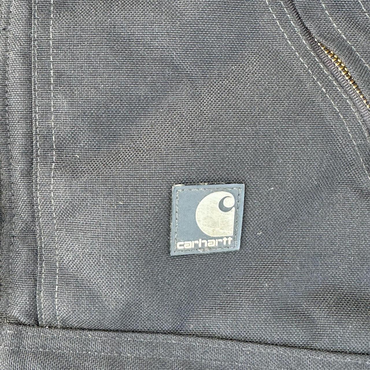 Vintage Carhartt Double Knee Quilt Lined... - Depop