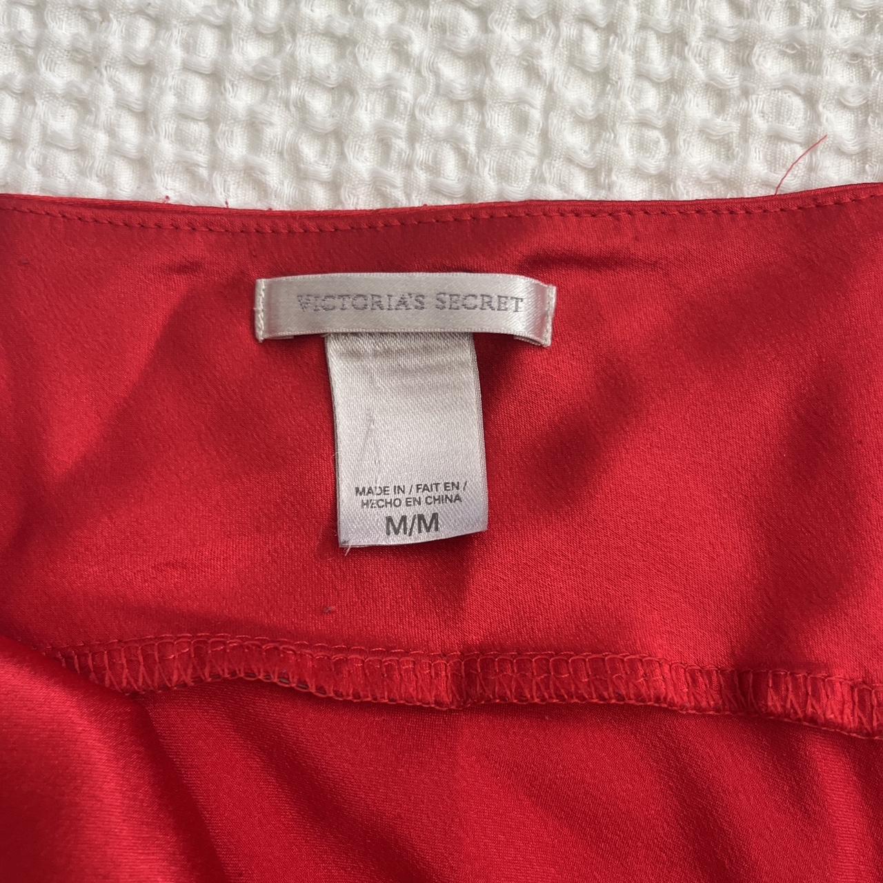 Victoria’s secret red slip dress has some pilling in... - Depop