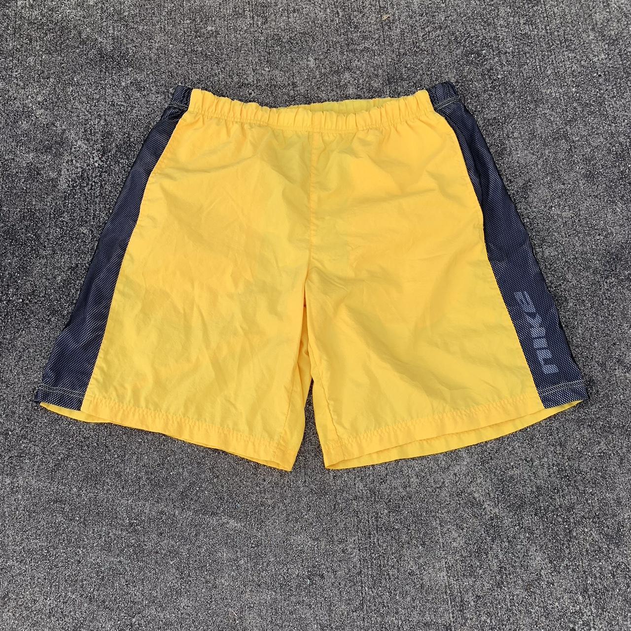 Vintage Early 2000s Nike Y2K Baggy Swim Trunk... - Depop