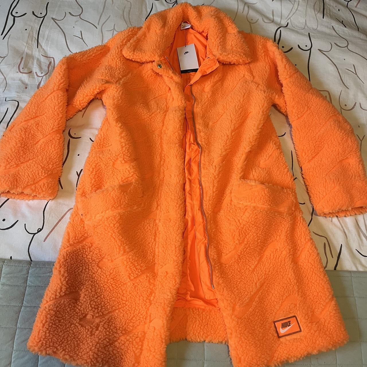 Nike Jacket, Brand New with tags Bright orange (like... - Depop