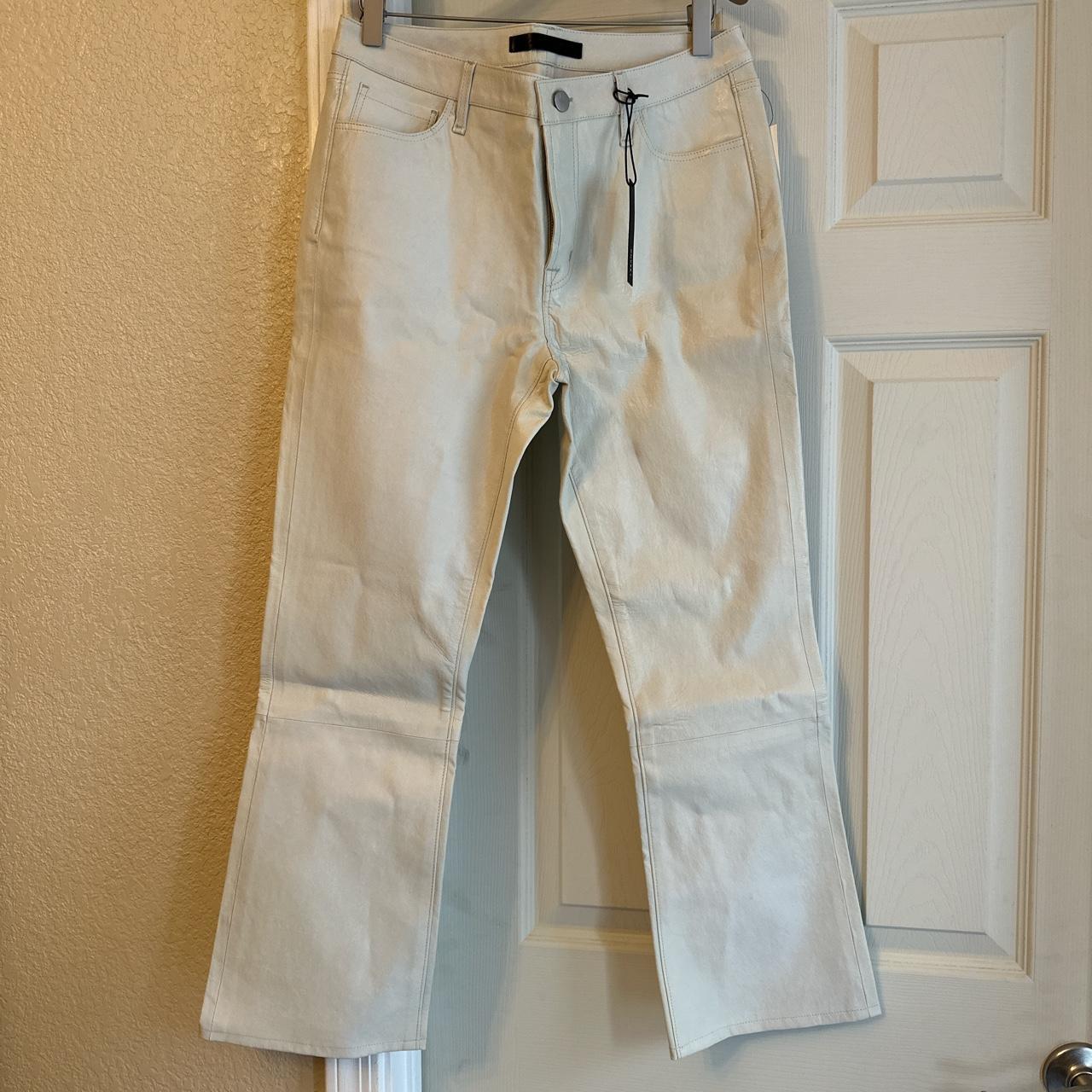 J Brand 100% leather pants Size 27 Waist 15 inches... - Depop