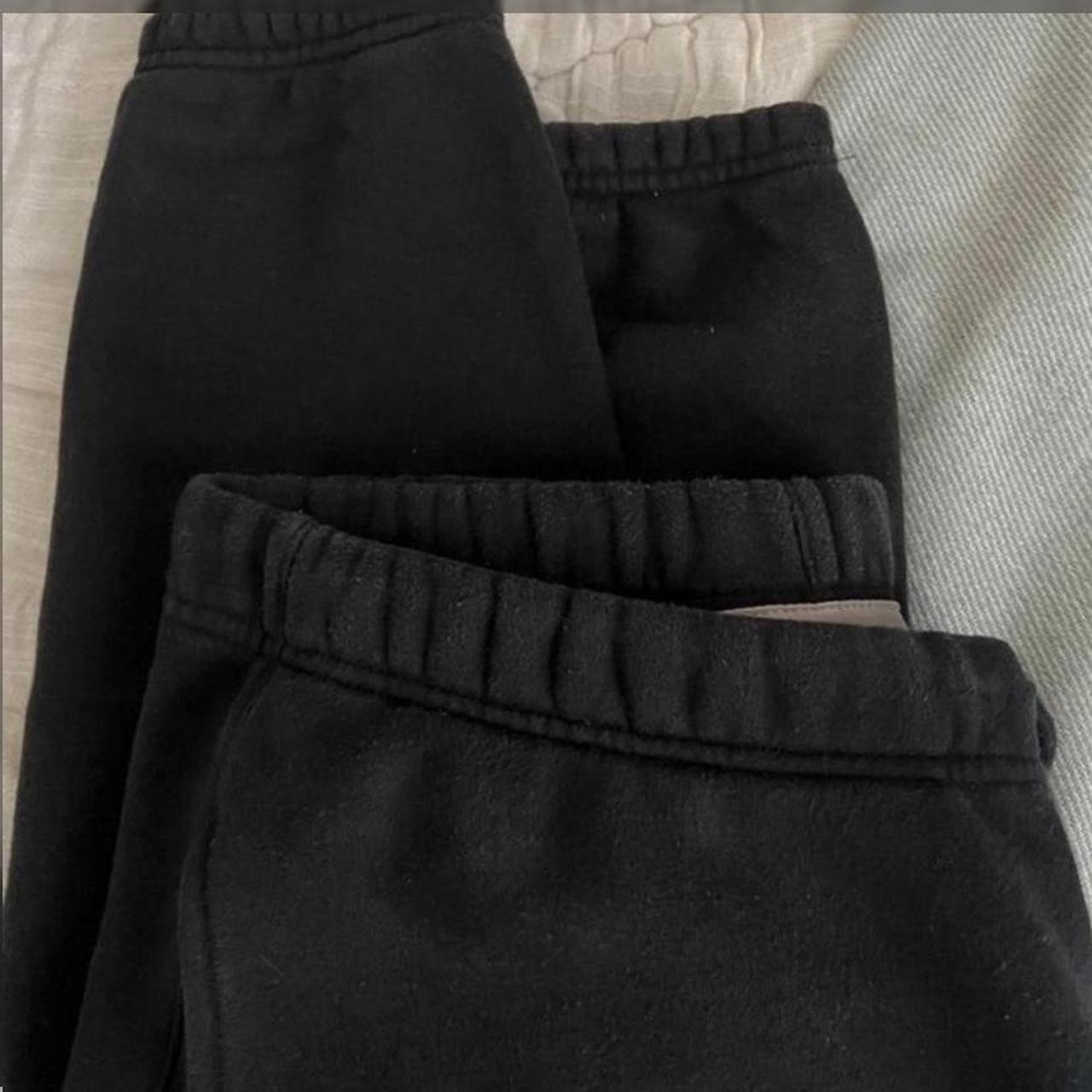 Essentials joggers Black Men’s large Fits like W32... - Depop