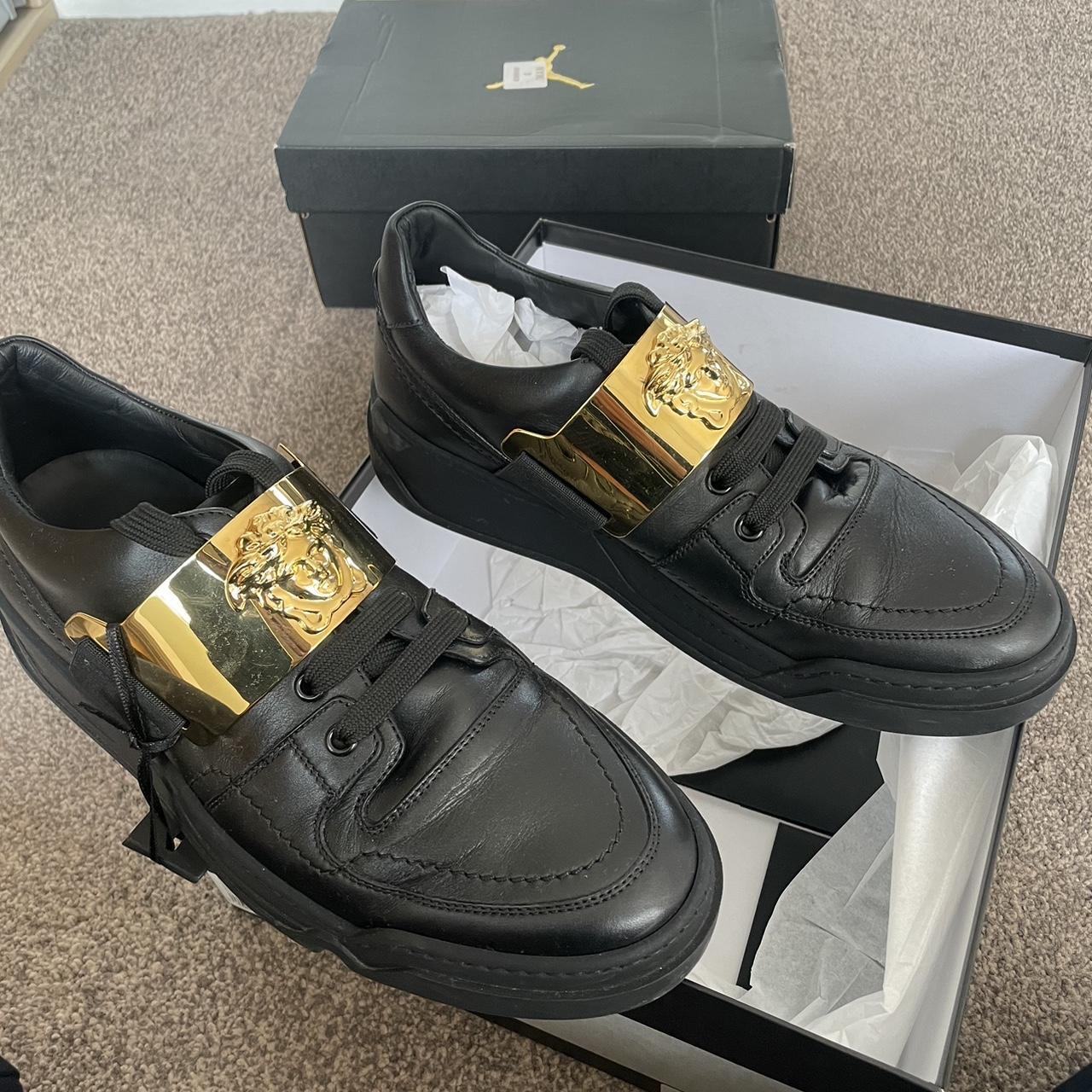 Versace black and gold used lightly very formal... - Depop