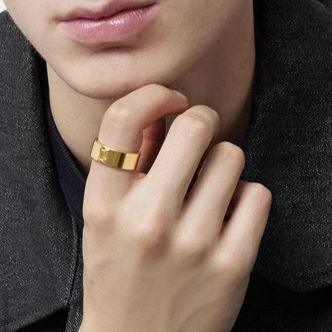 LV mens ring Original price $475 Worn and scratched... - Depop