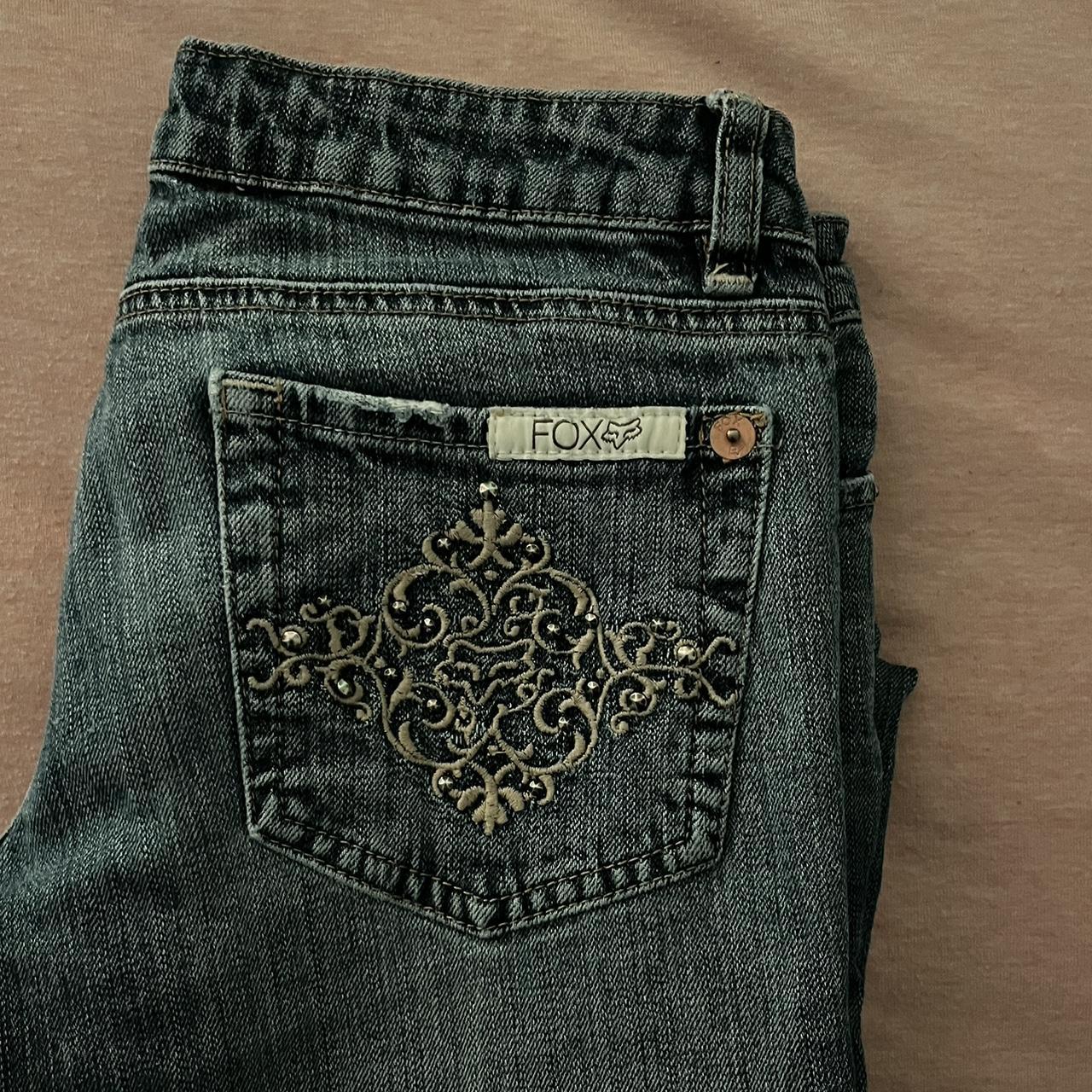 FOX LOW RISED BOOTCUT JEANS -very low rised... - Depop