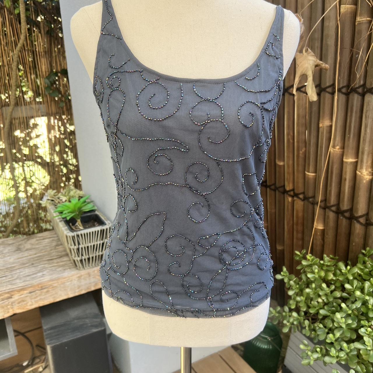 A morel beaded lined singlet size S. - Depop