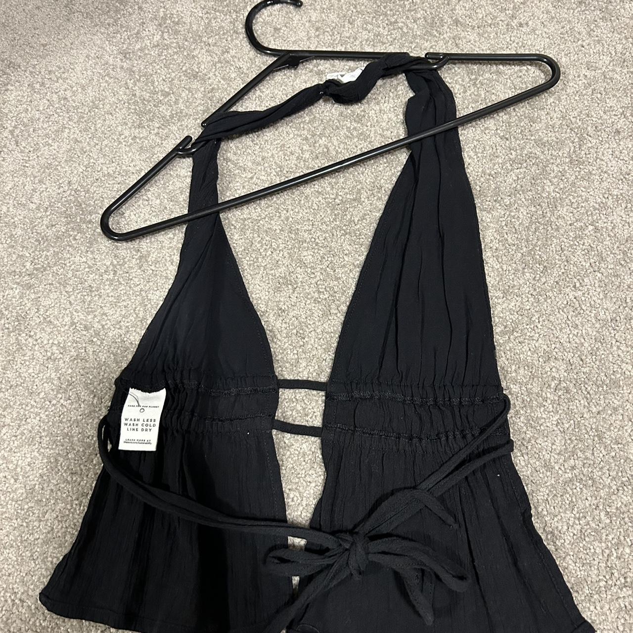 glassons black halter neck backless top - hardly... - Depop