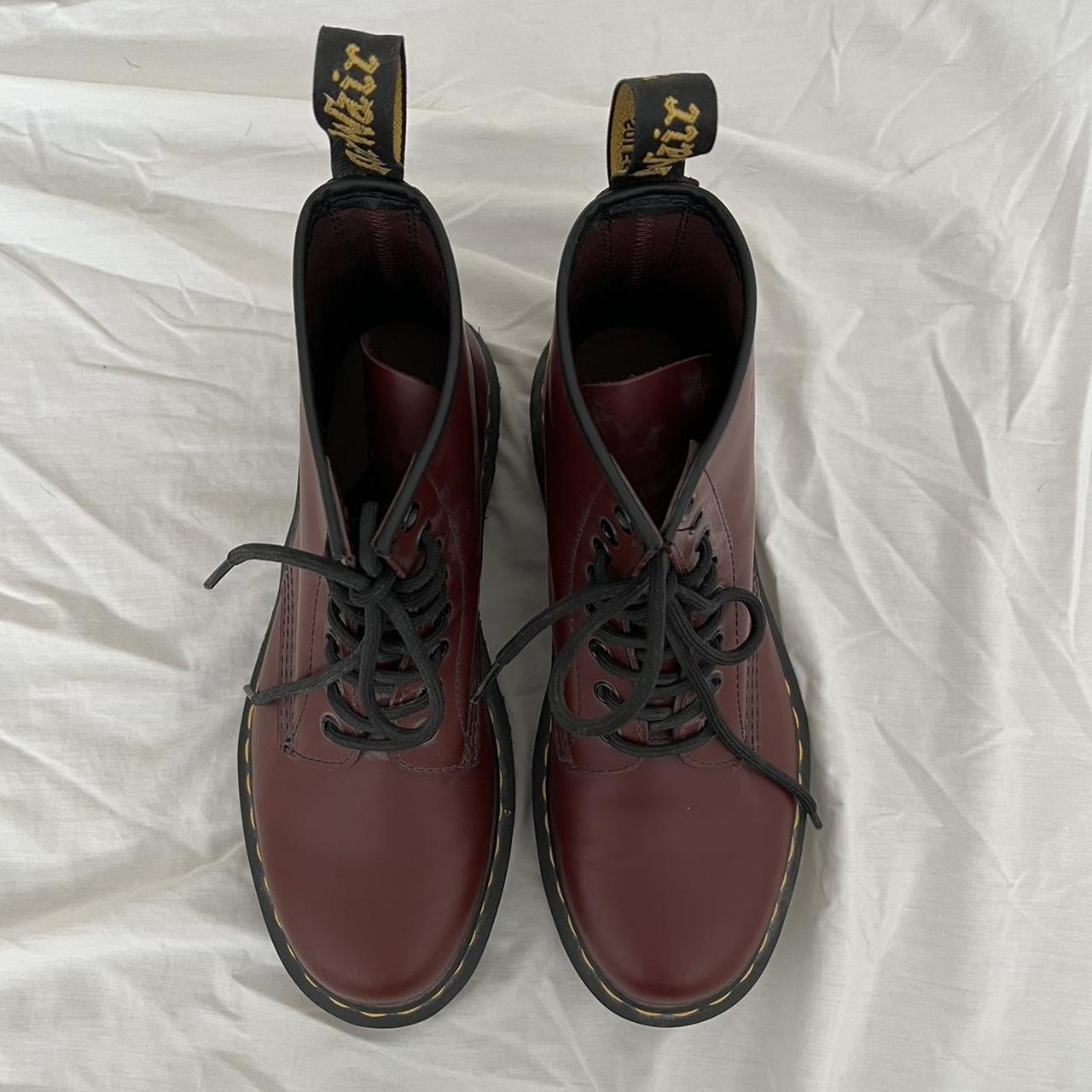 DR MARTENS / 1460 SMOOTH CHERRY RED SIZE 9 Have... - Depop
