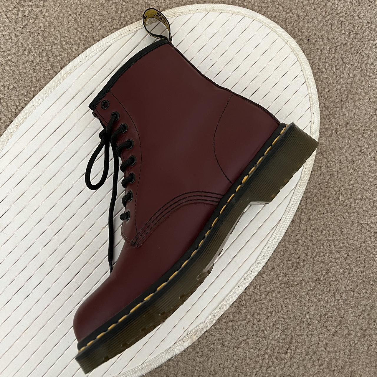 DR MARTENS / 1460 SMOOTH CHERRY RED SIZE 9 Have... - Depop