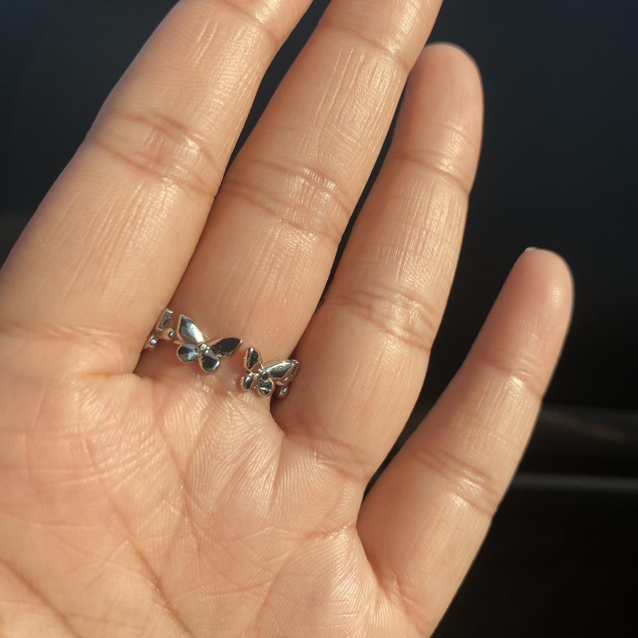 Adjustable butterfly ring -material: alloy Size:... | Depop