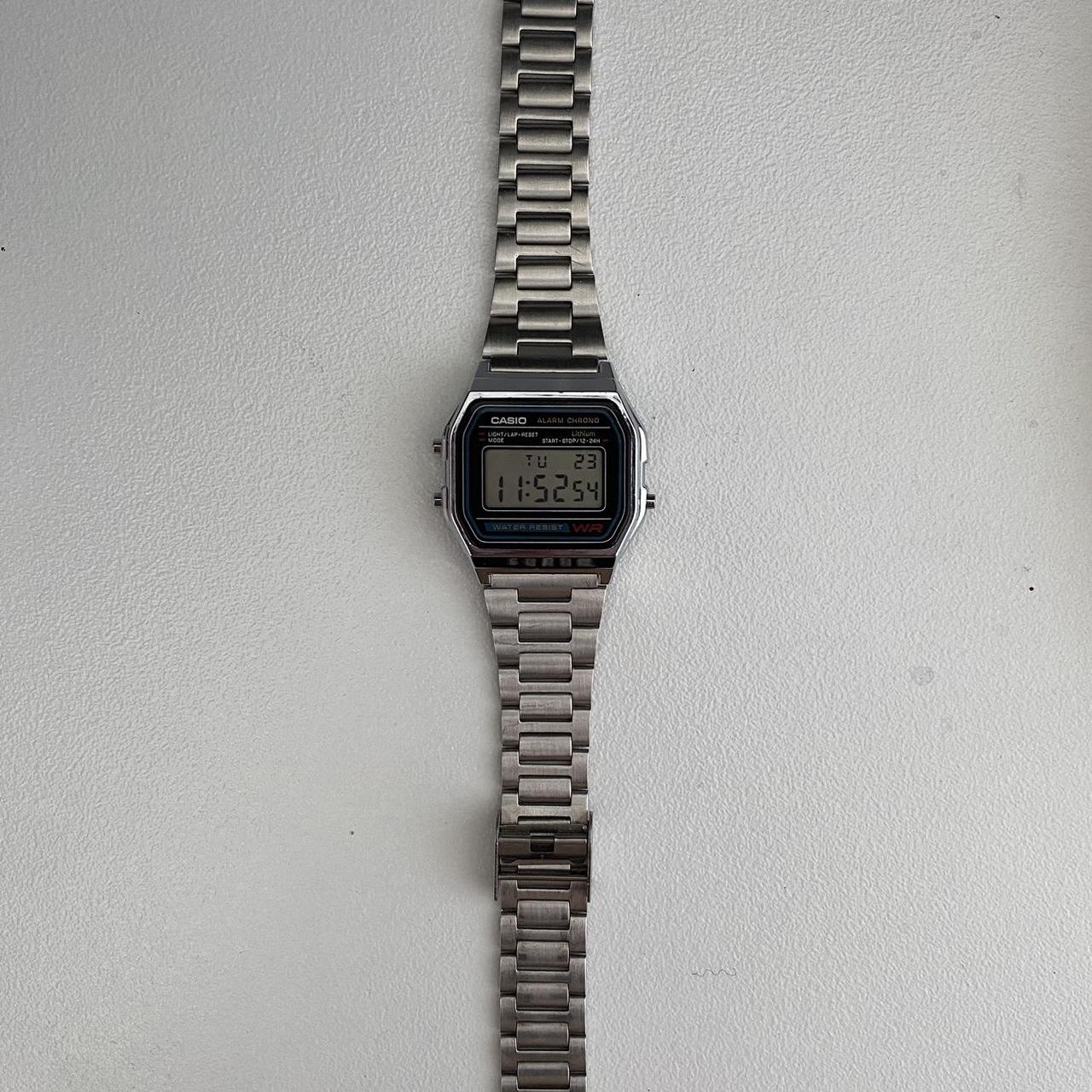 CASIO stainless steel A158W watch Water resistant,... - Depop