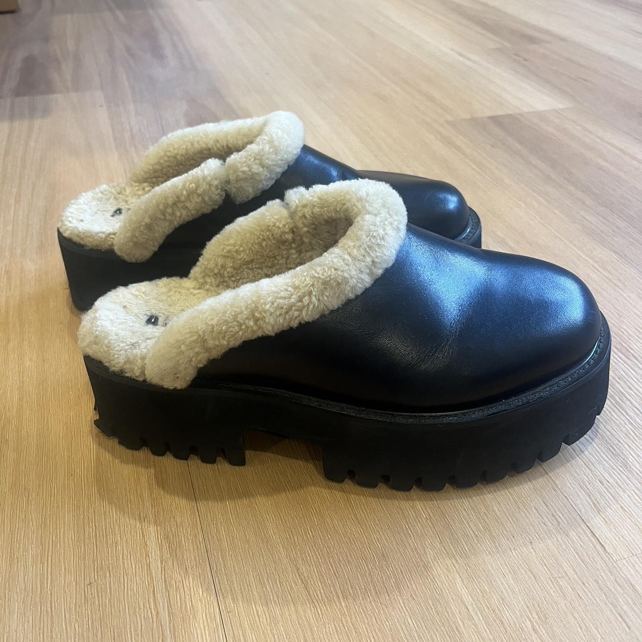 Alias Mae Quinny Black Shearling Size 39 - Depop