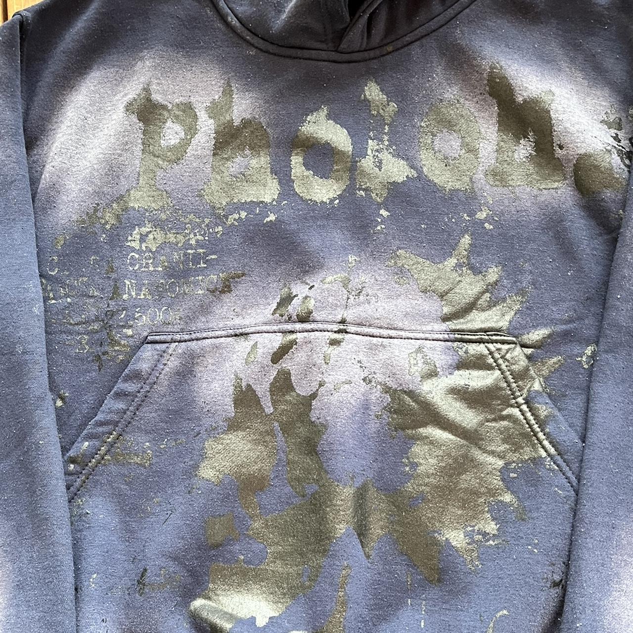 Pholoh "Resistance" Hoodie (Washed Navy) - 400 GSM... - Depop