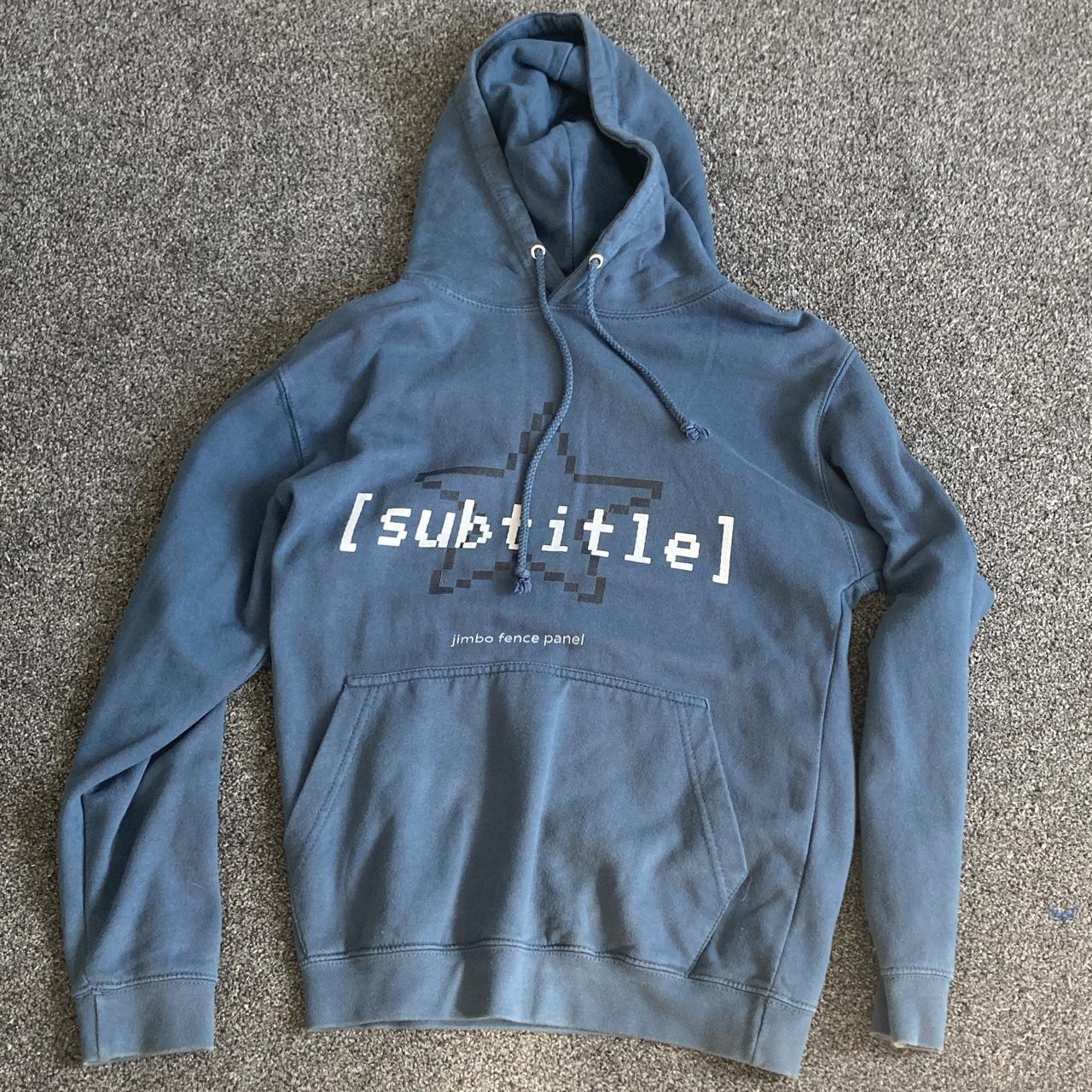 subtitle clothing extremely rare hoodie size small 1... - Depop