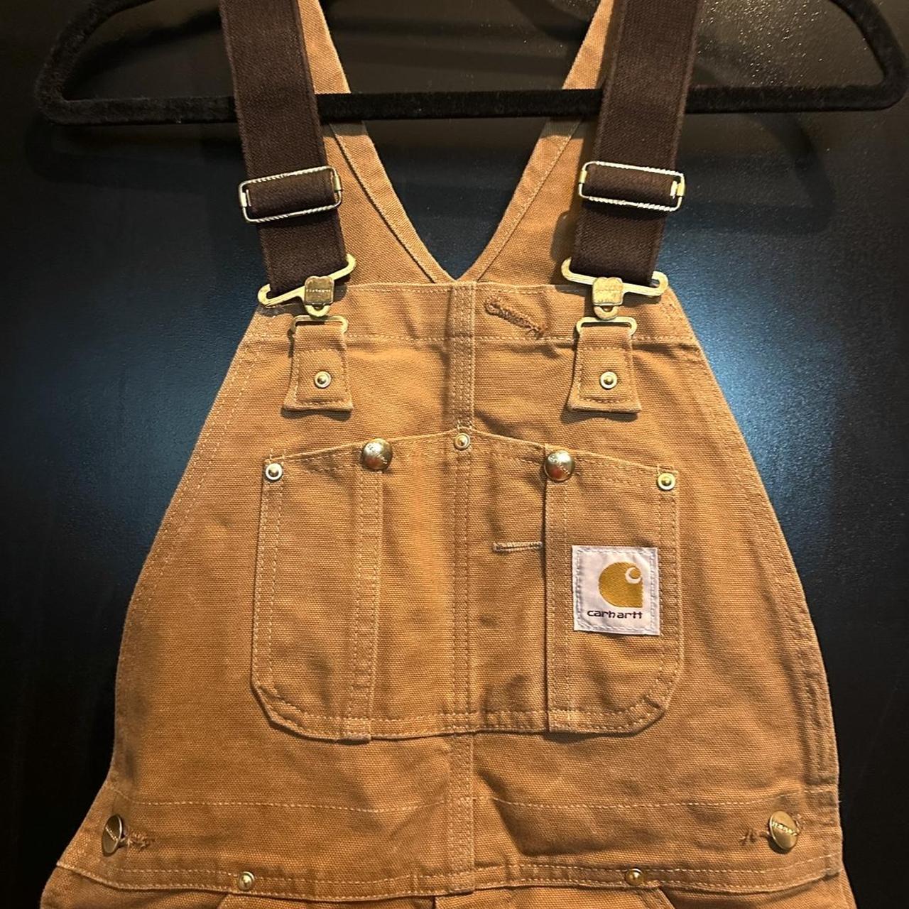 Carhartt Duck Canvas Overalls Classic Tan “LOOSE... - Depop