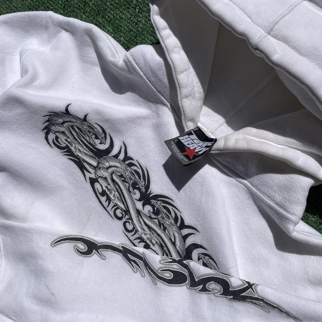 Vintage 90’s Top Heavy Jnco Tribal Dragon... | Depop