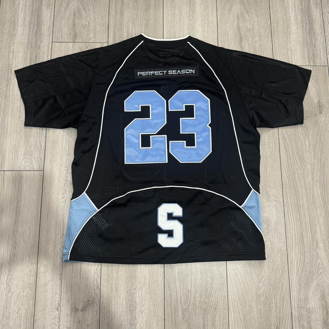 Supreme Perfect Season Football Jersey Blavk - Depop