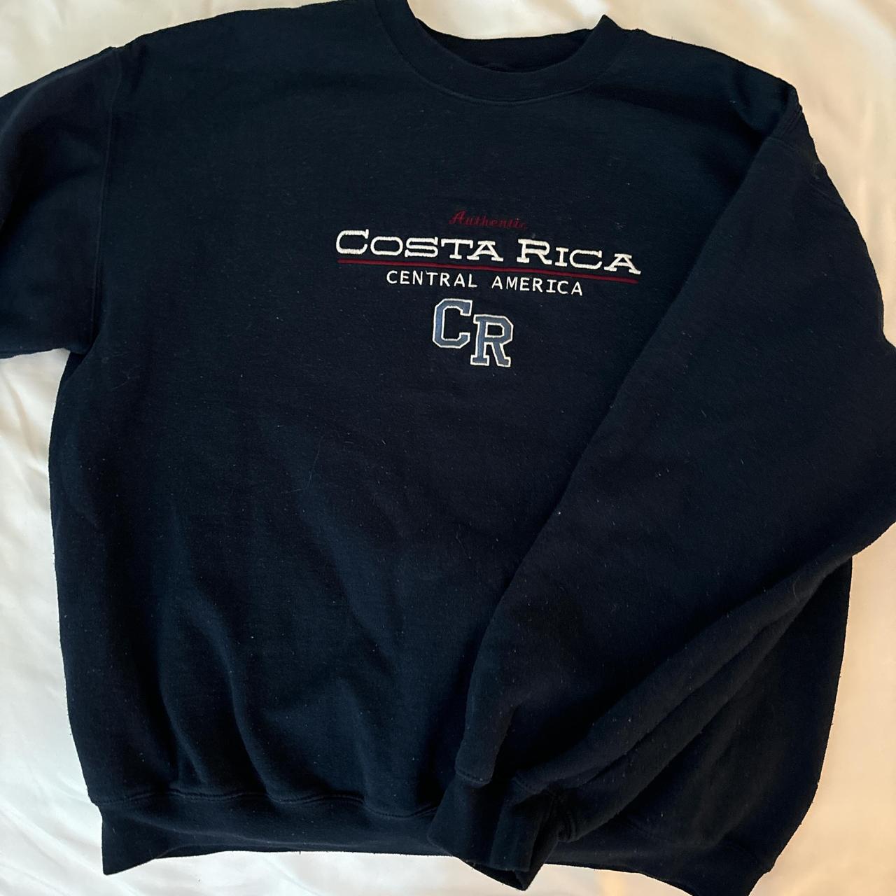 Size large navy Costa Rica crewneck sweatshirt | Depop