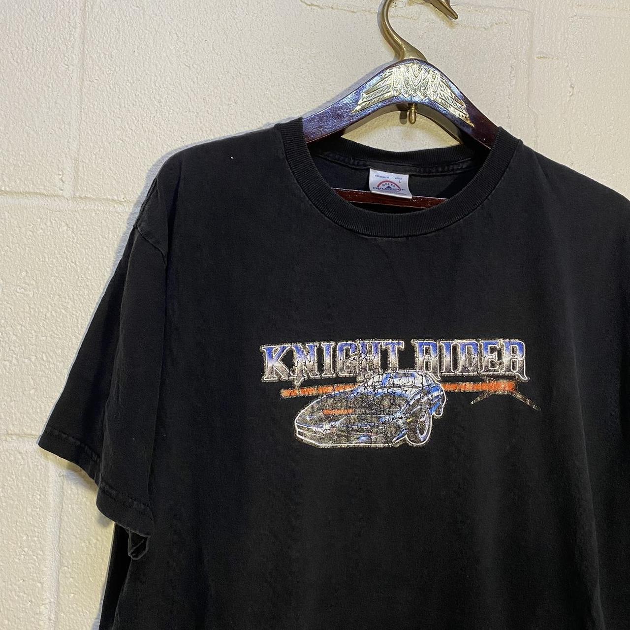 90s Vintage Knight Rider tv show tshirt tagged size... - Depop