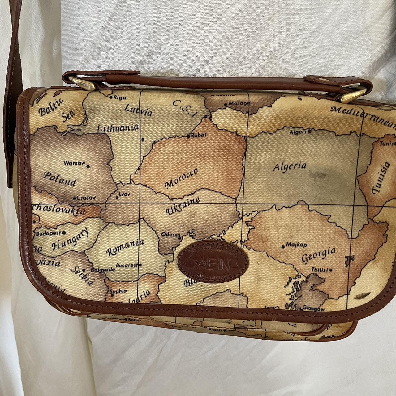 Vintage Italian World Map Bag #gucci #dolcegabbana... - Depop