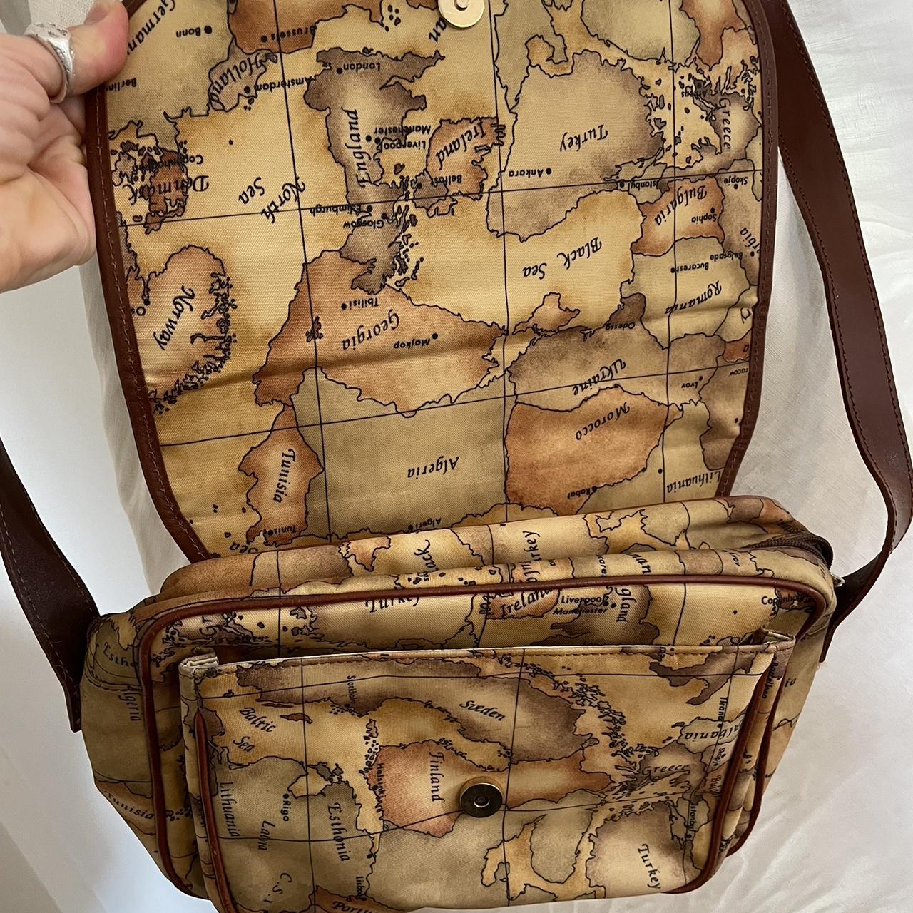 Vintage Italian World Map Bag #gucci #dolcegabbana... - Depop