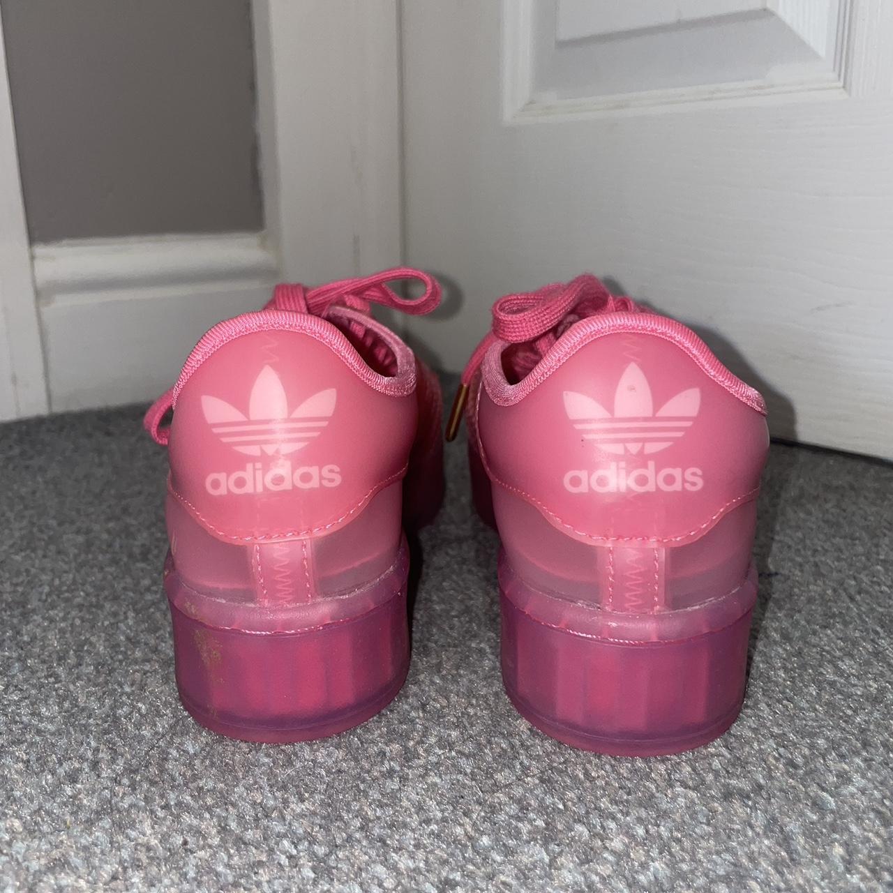 All pink jelly adidas superstars, brand new never worn - Depop
