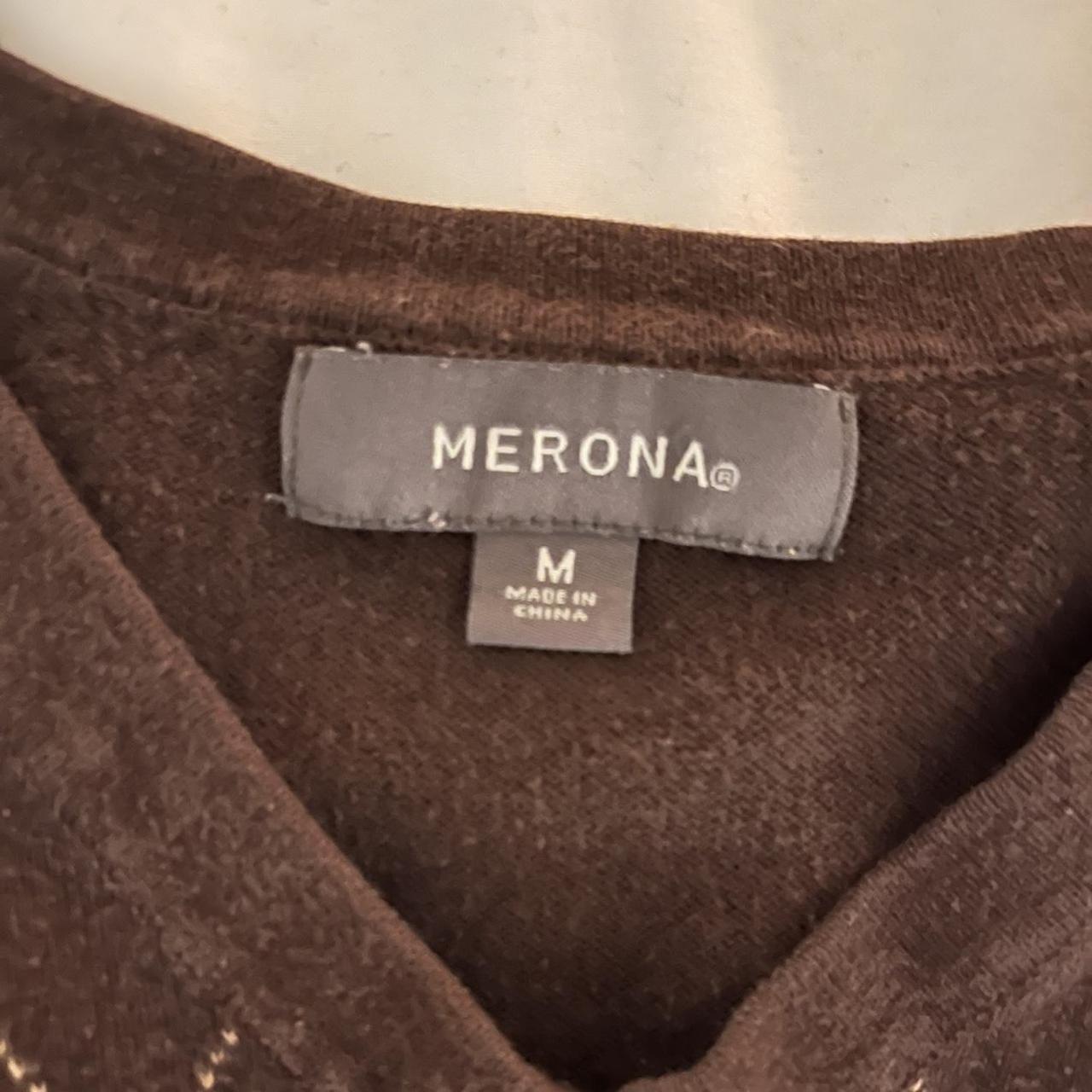 brown argile Merona sweater vest size: M - Depop