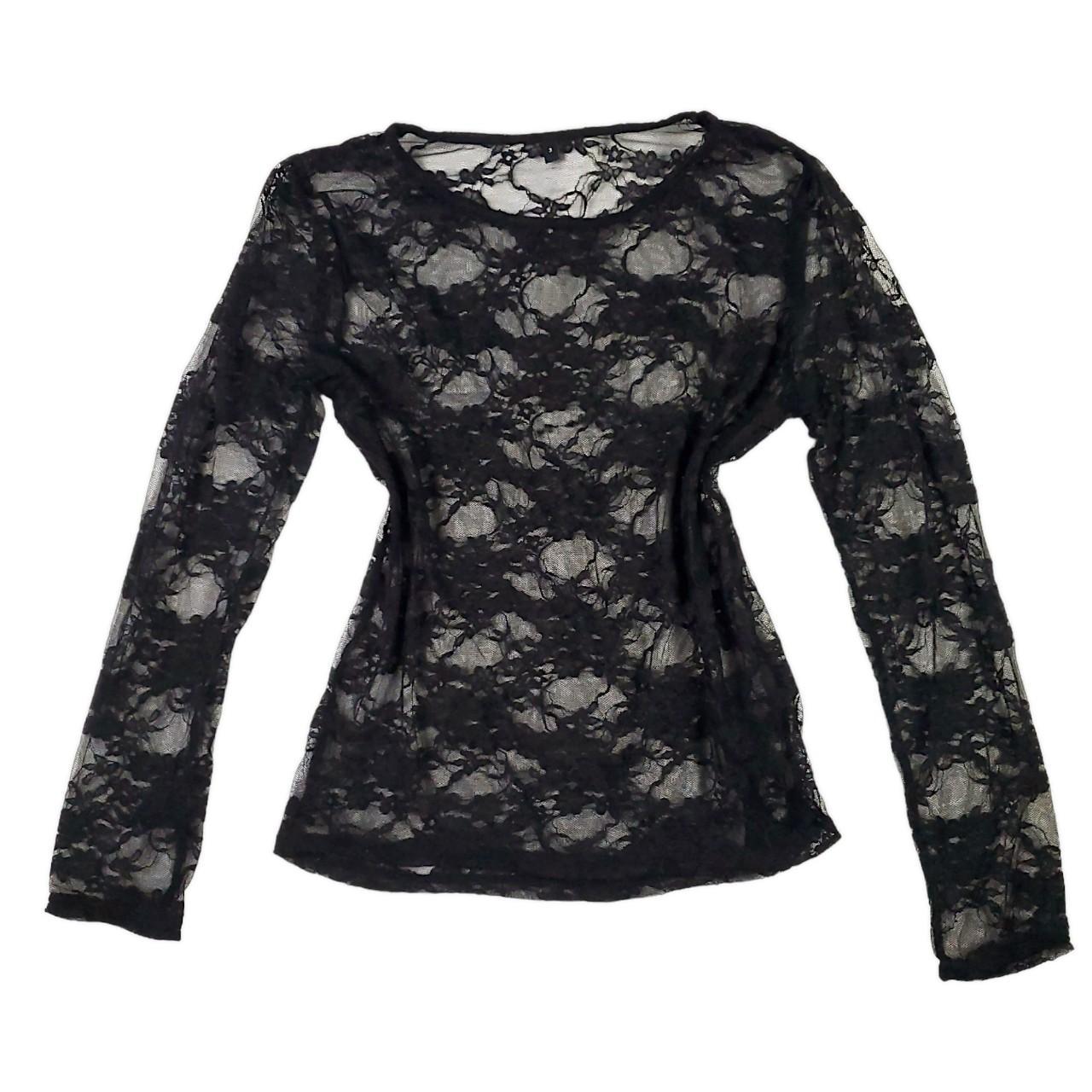 Dainty Vintage 2000s coquette dollette gothic lace... - Depop