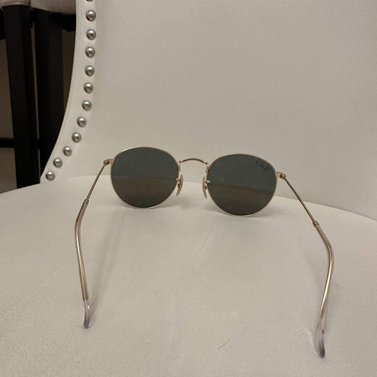 BLUE CIRCLE RAY BANS GOLD RIM NEVER WORN!!!! Will... - Depop