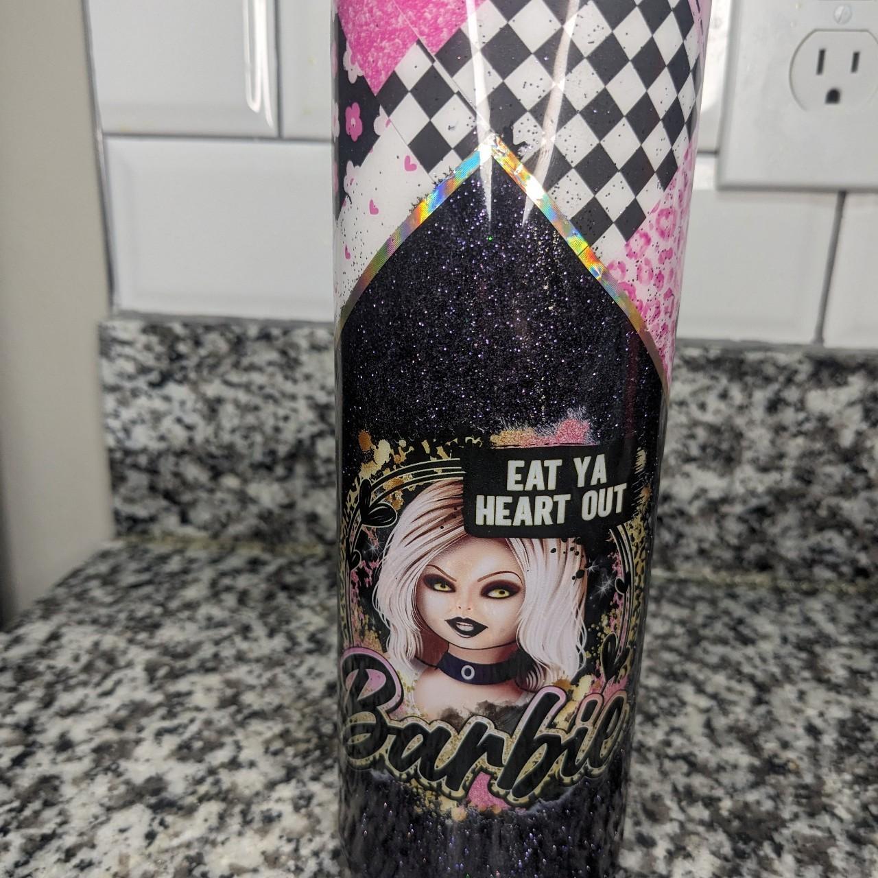 Handmade Bride of Chucky tumbler featuring Tiffany... - Depop