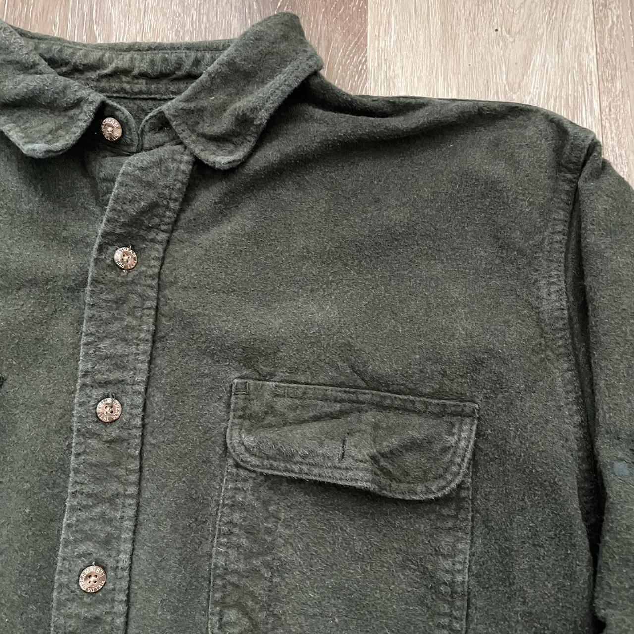 Field & Stream thick cotton shirt olive green little... - Depop