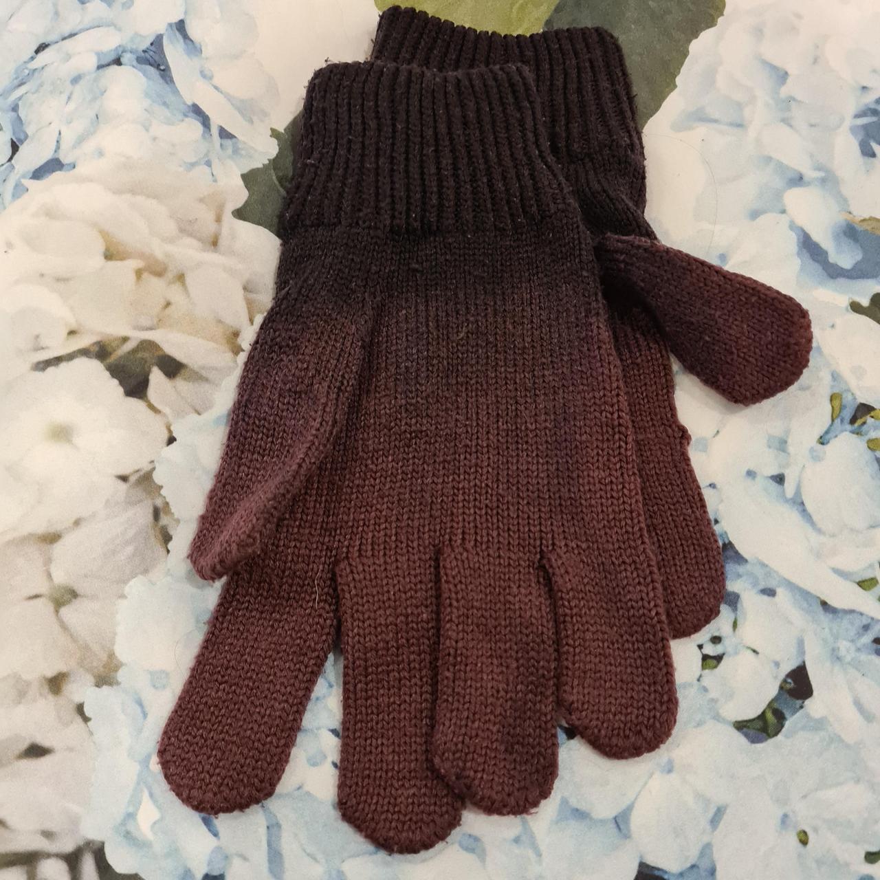 Weekday unisex gloves in dark purple. - Depop
