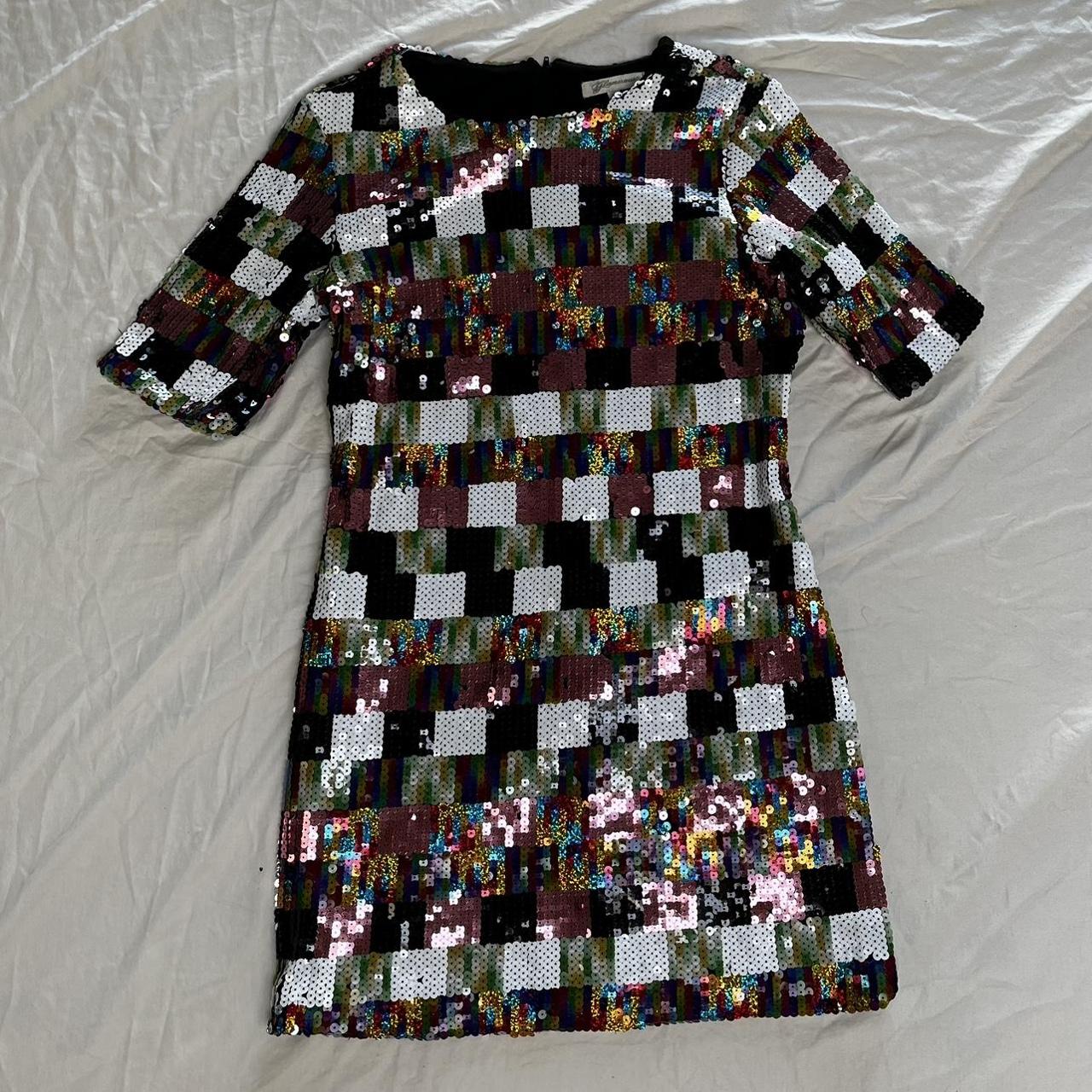Killer sequined sparkly Glamorous brand dress. 10 on... - Depop