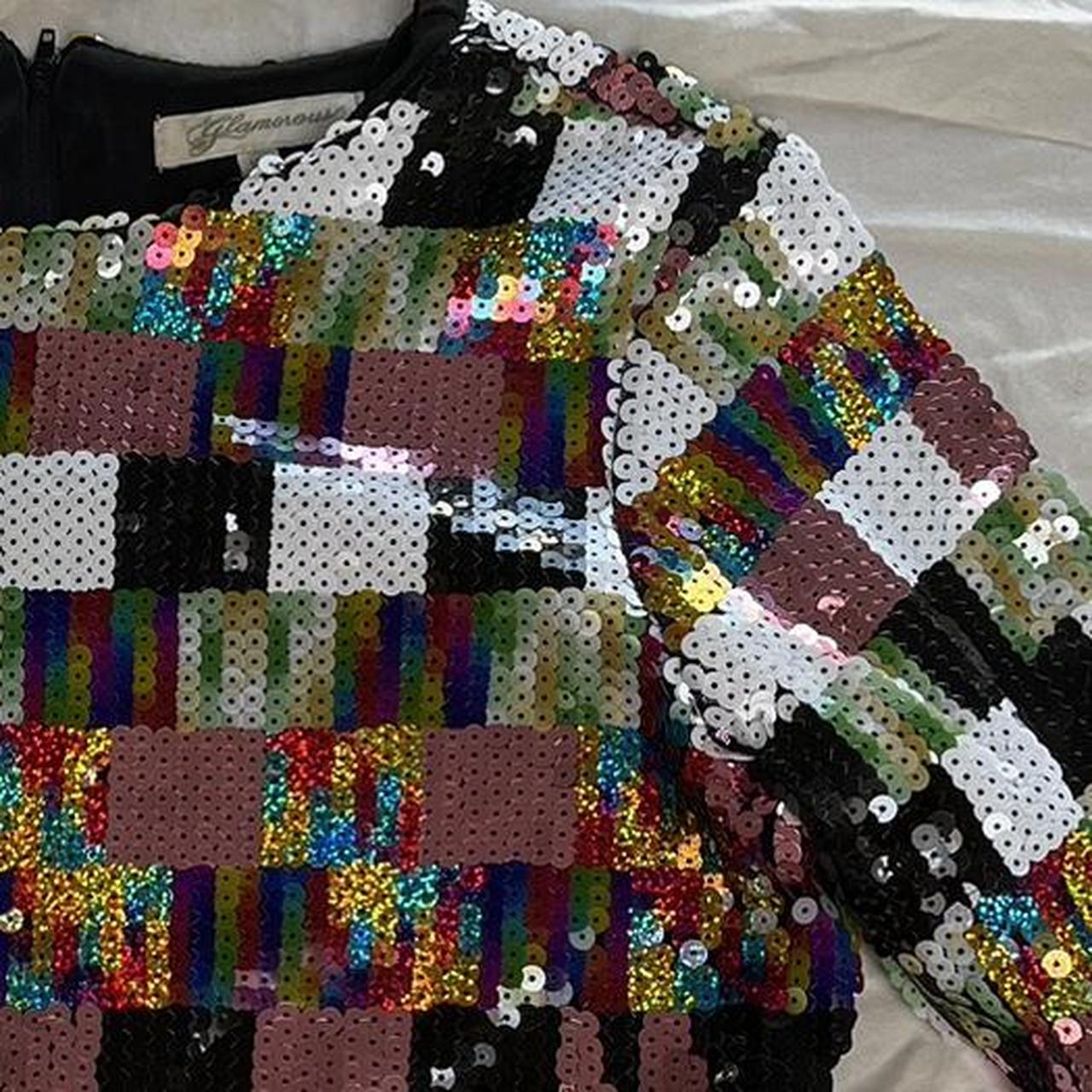 Killer sequined sparkly Glamorous brand dress. 10 on... - Depop