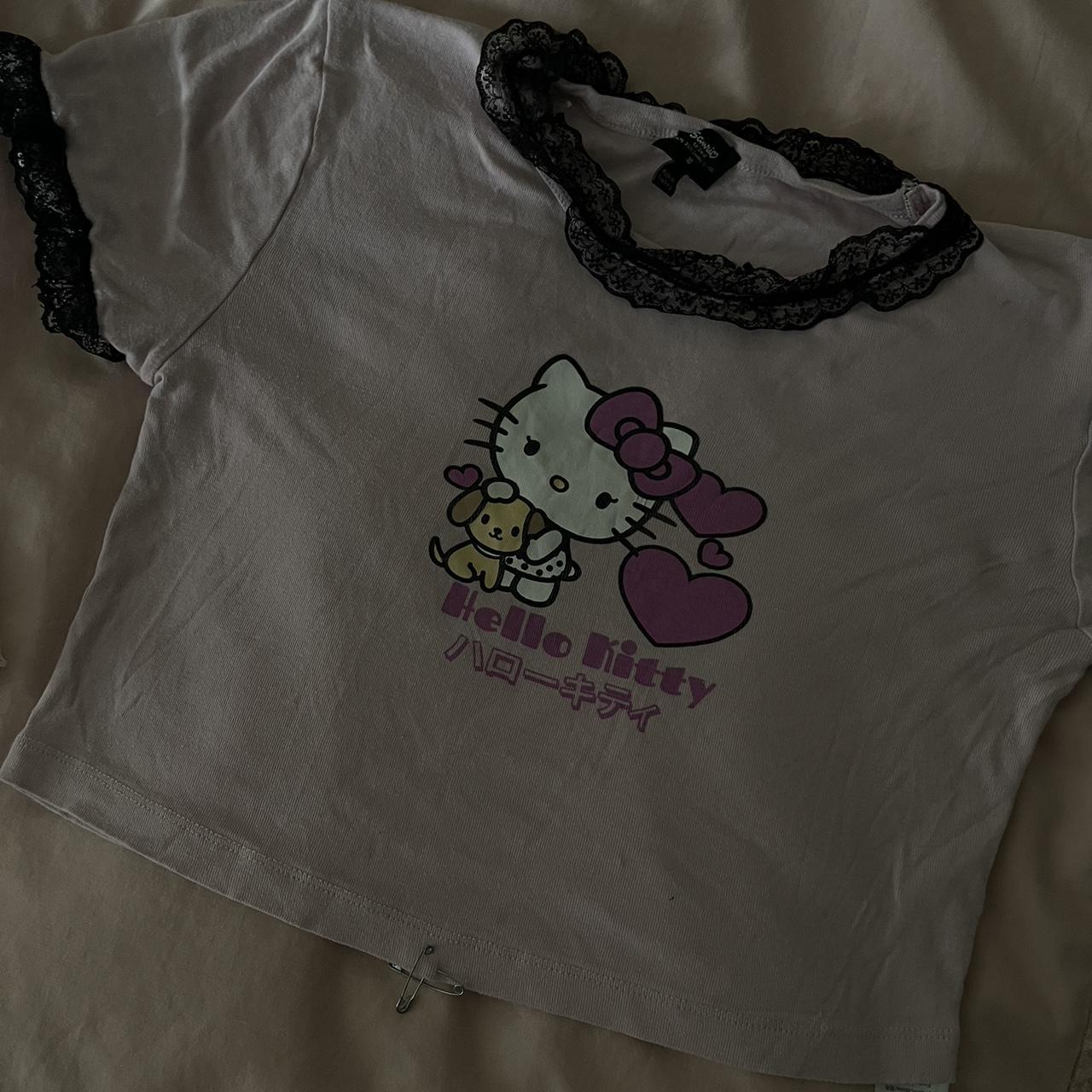 Hello kitty crop top size 10/12 - Depop