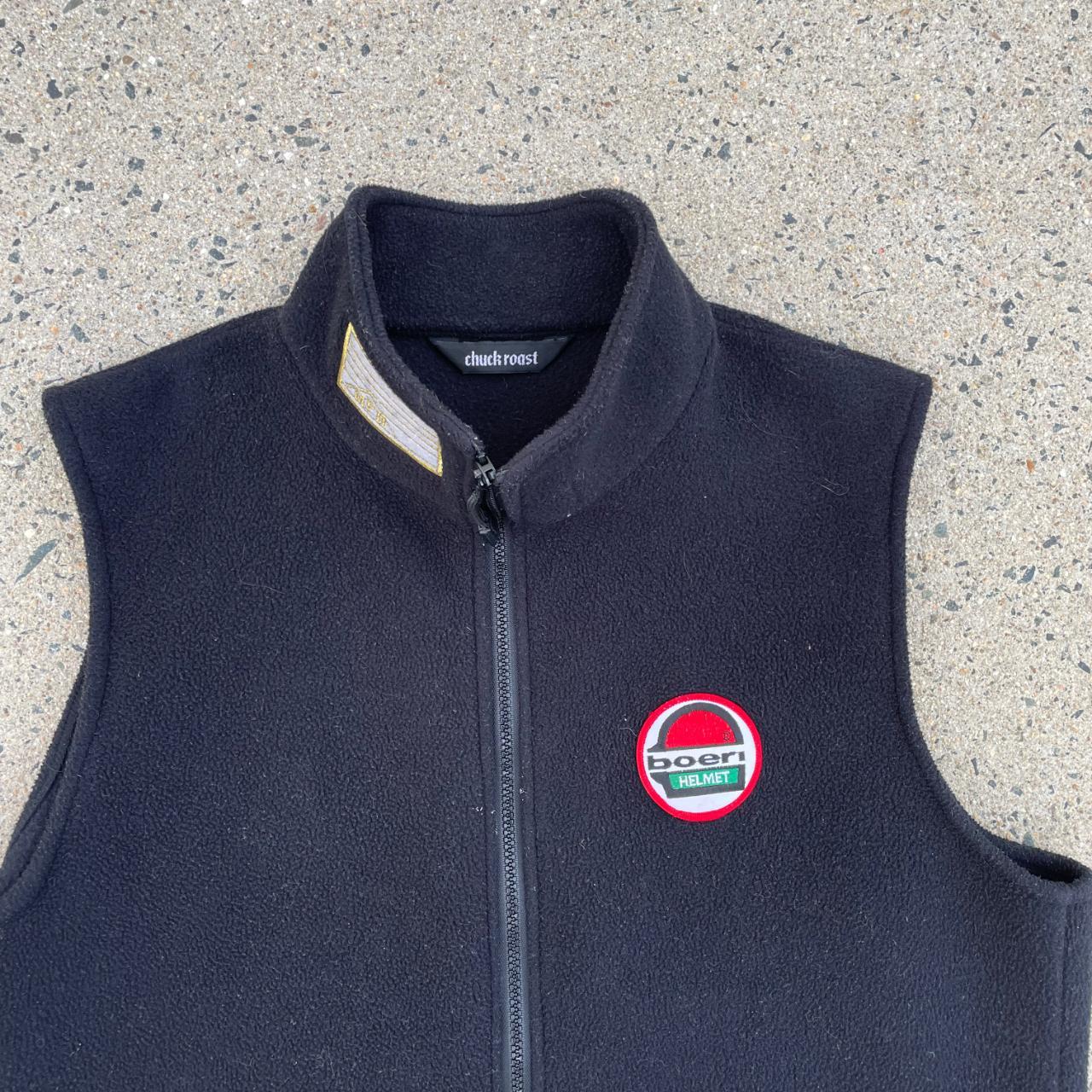 Vintage 90s Boeri Helmet Black Fleece Vest - Made in... - Depop
