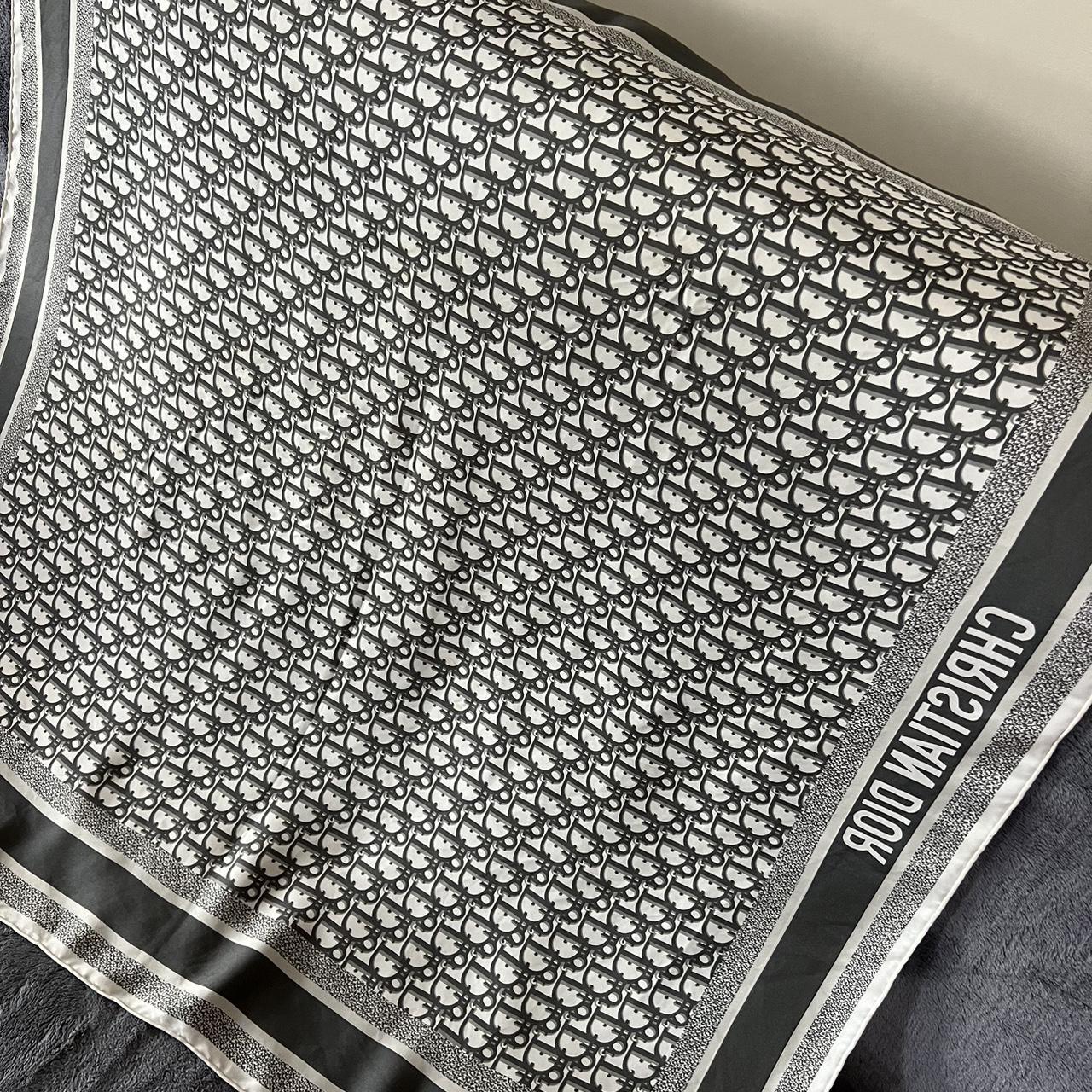 Reversible Dior Square scarf 90cm x90 cm Sign of... - Depop