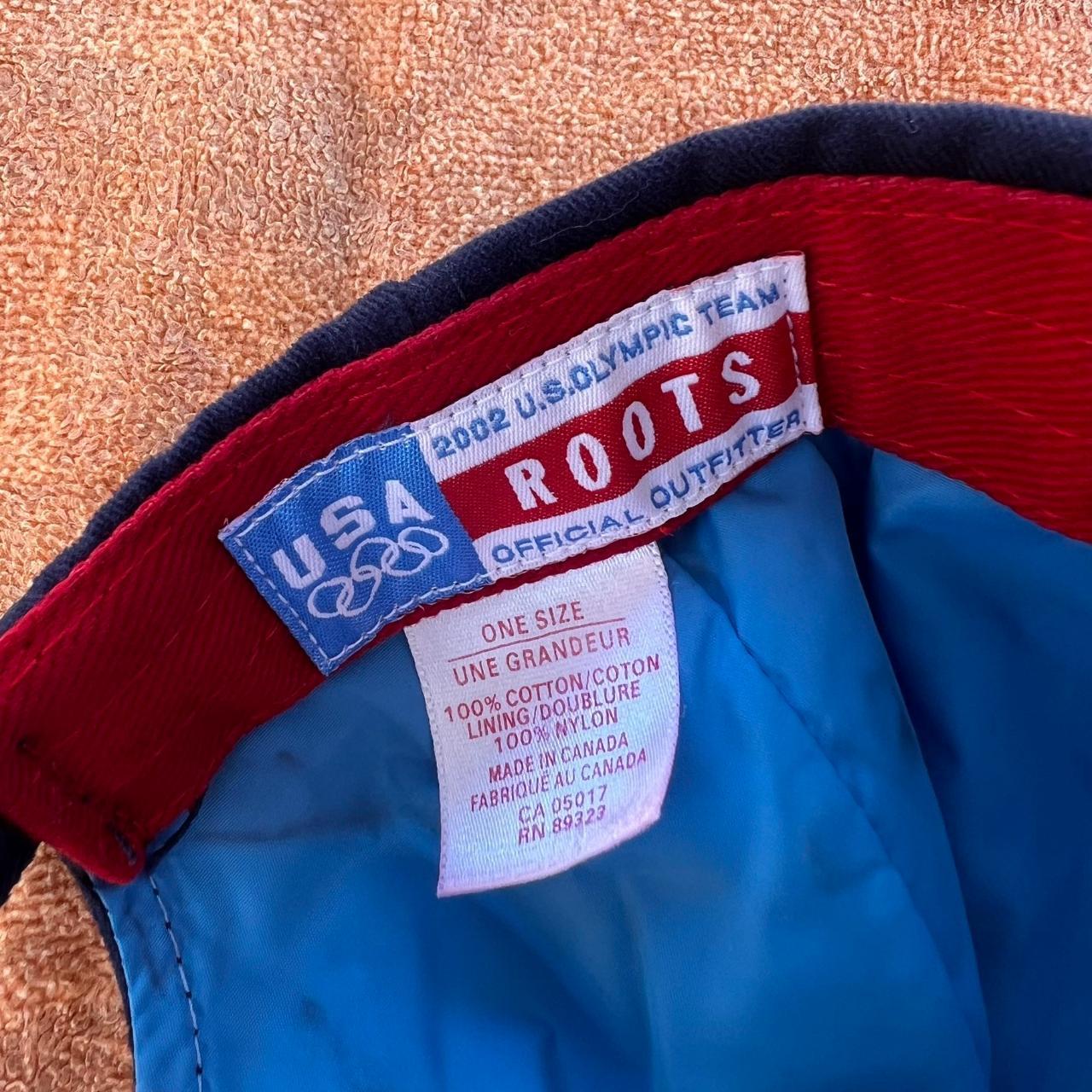 Roots Men's Blue and Red Hat | Depop