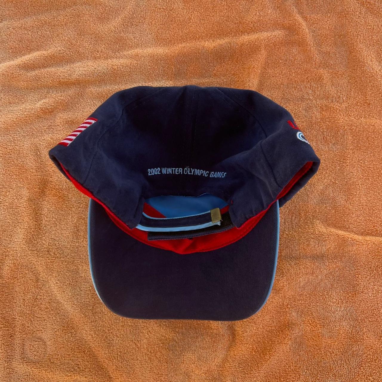 Roots Men's Blue and Red Hat | Depop