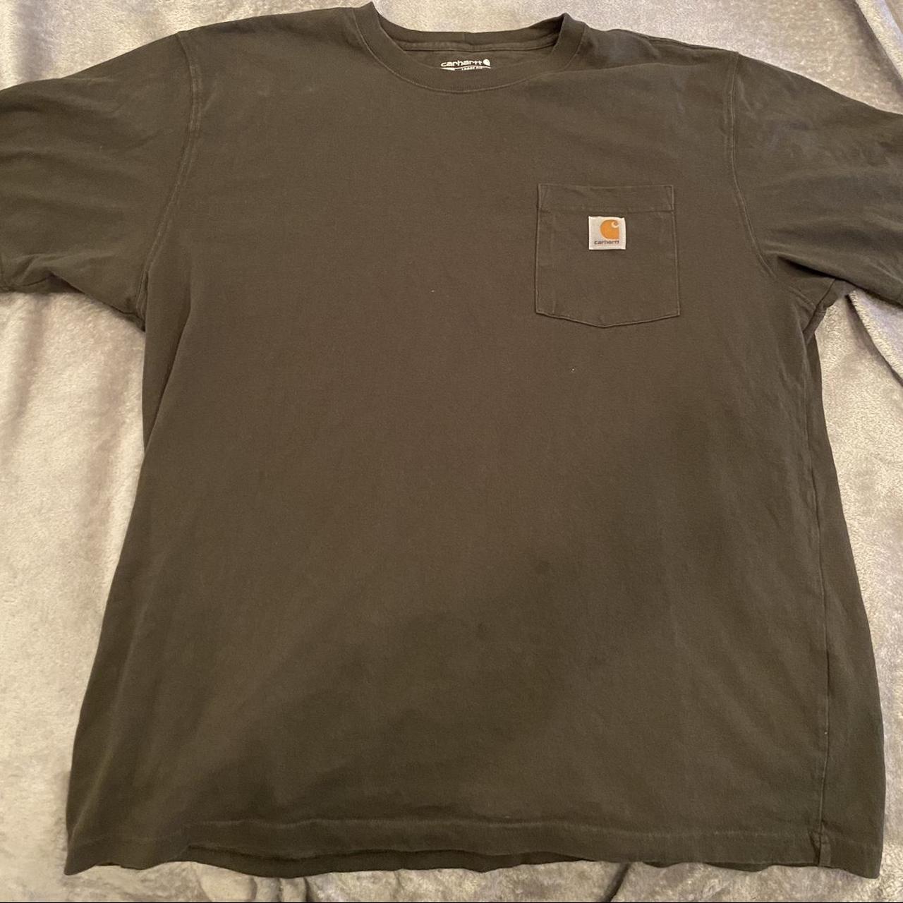 100% cotton peat carhartt loose fit tee, size L.... - Depop
