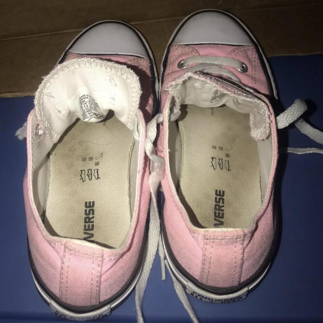 Girls Youth Size Pink Converse All Star Shoes (US... - Depop