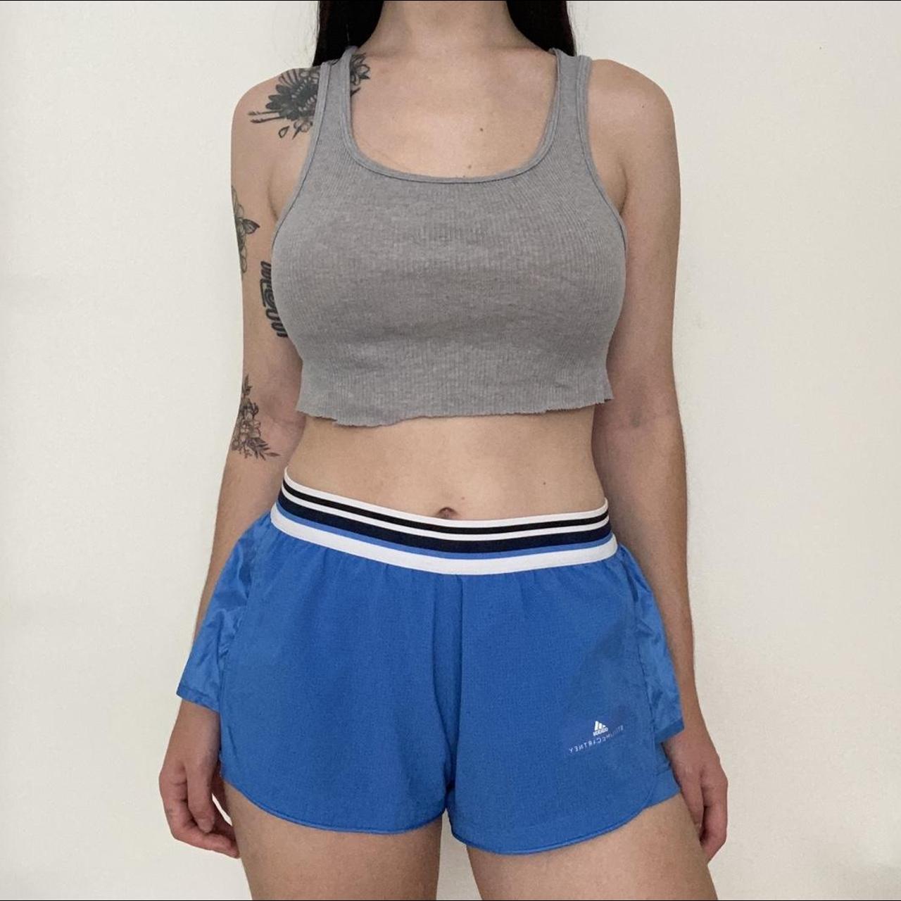 hanes grey cut off tank top/crop top size S free... - Depop