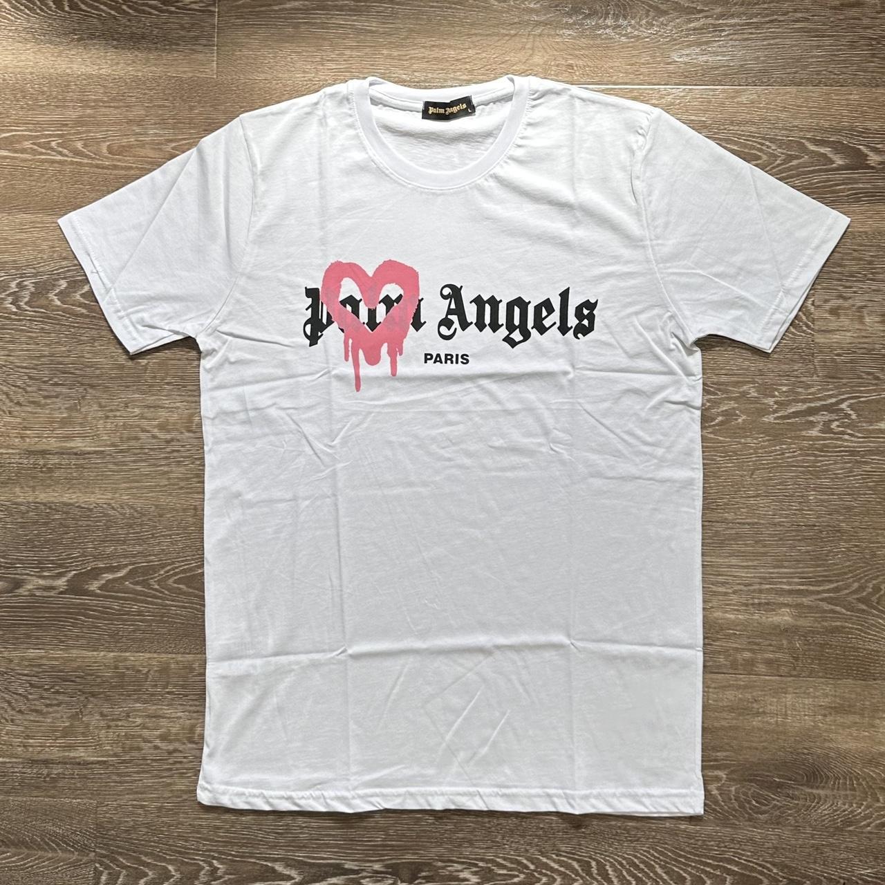 Palm angels T-Shirt White Large Perfect... - Depop
