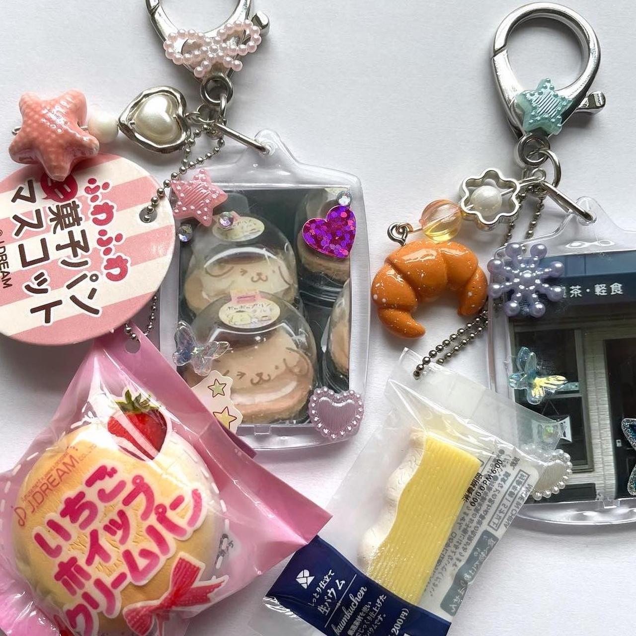 ⋆𐙚₊˚⊹♡ bread keychains 🍞🥯 pandapple (sold ) all... - Depop