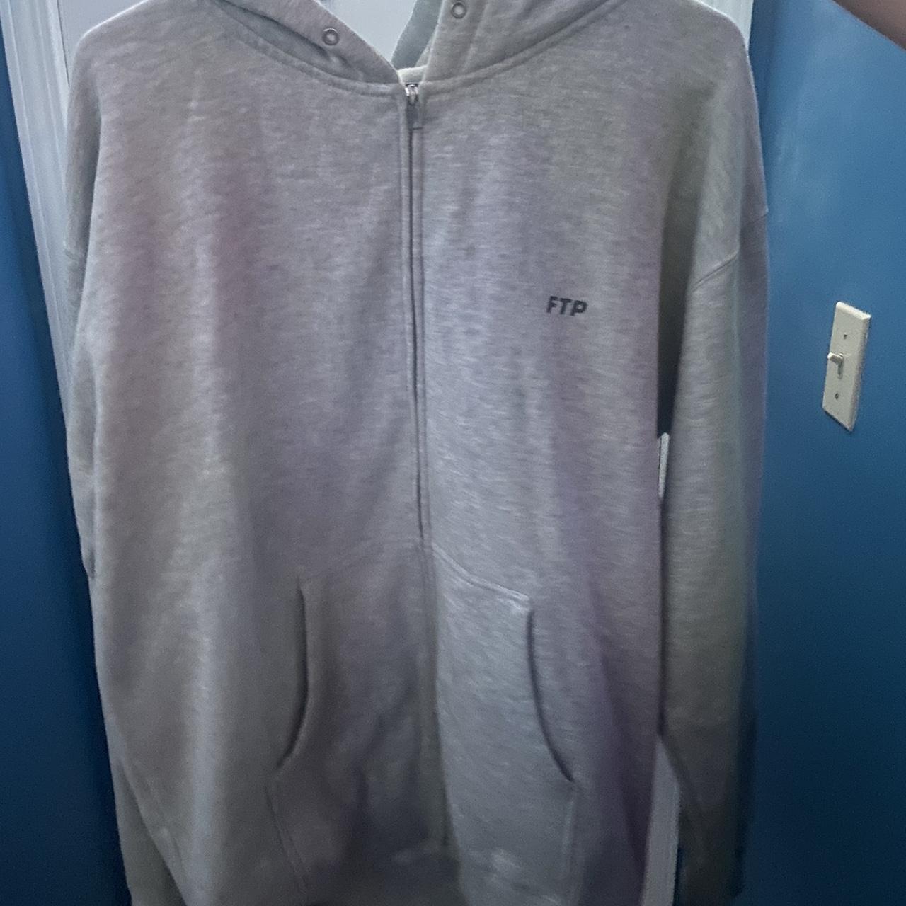 FTP Large Trucker Zip Up - Depop