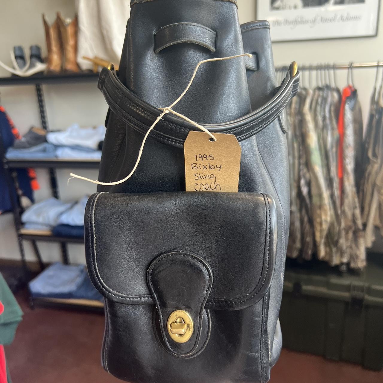 1995 Bixy full leather coach sling backpack with... - Depop