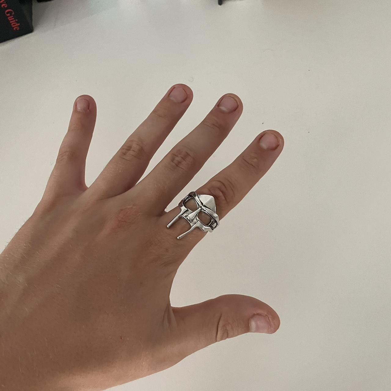 MF DOOM gladiator mask Ring Fully adjustable, fits... - Depop
