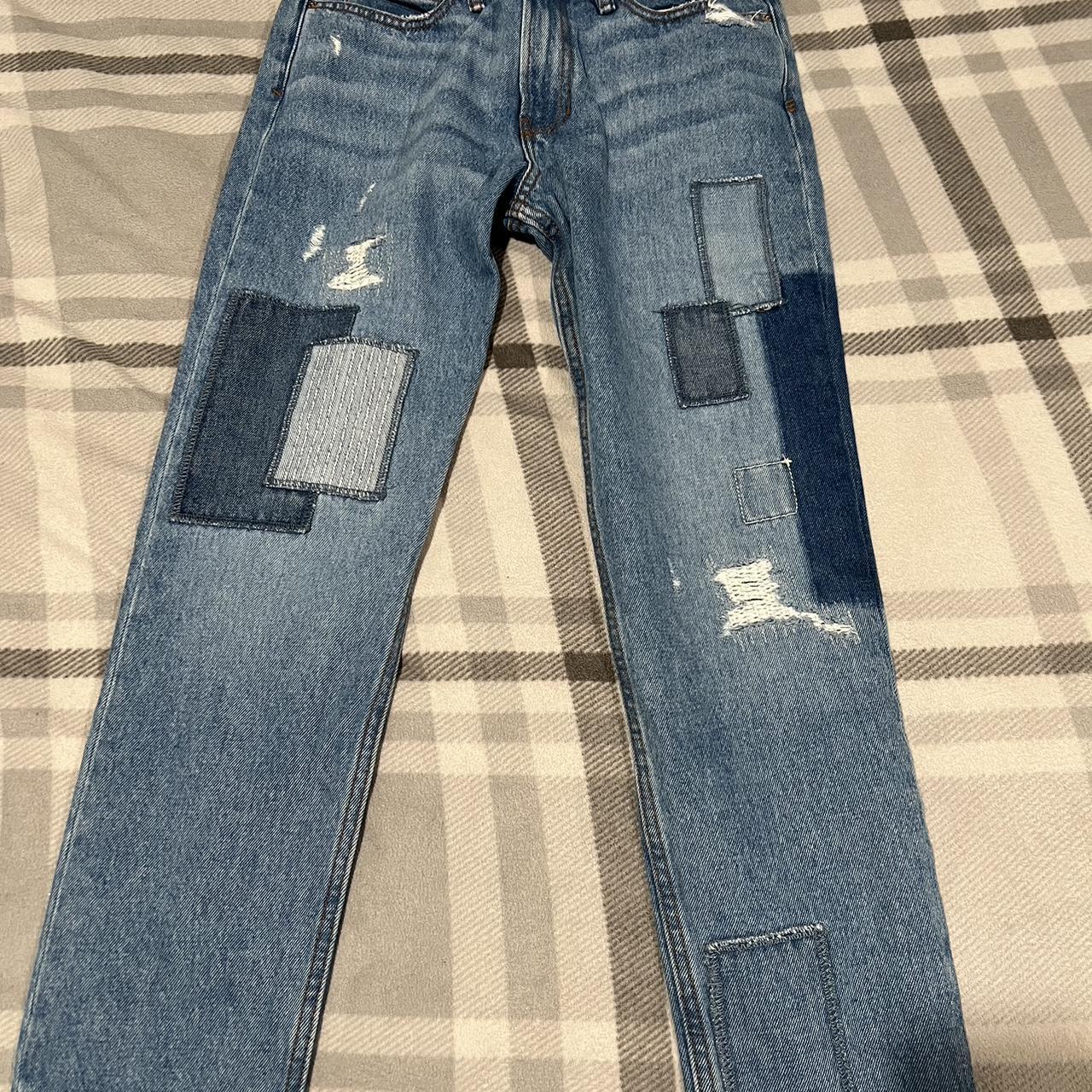 BDG urban outfitter jeans Dad slim taper fit Blue... - Depop