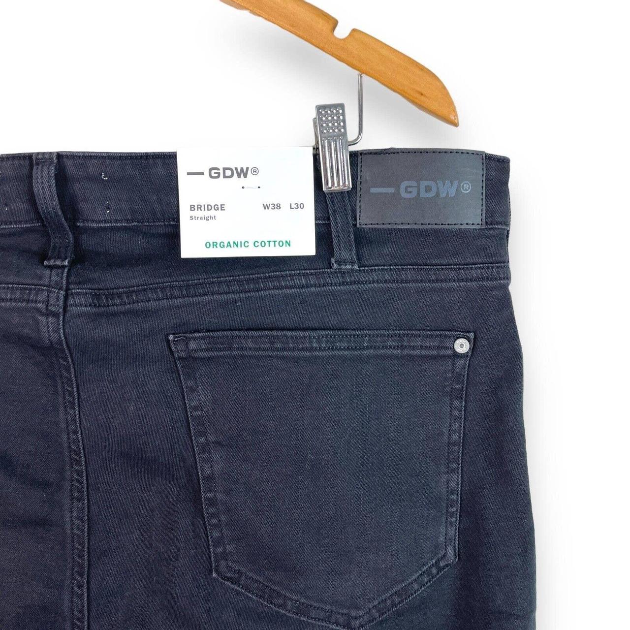 GDW Bridge Straight Jeans Mens 38 x 30 Black Dark... - Depop