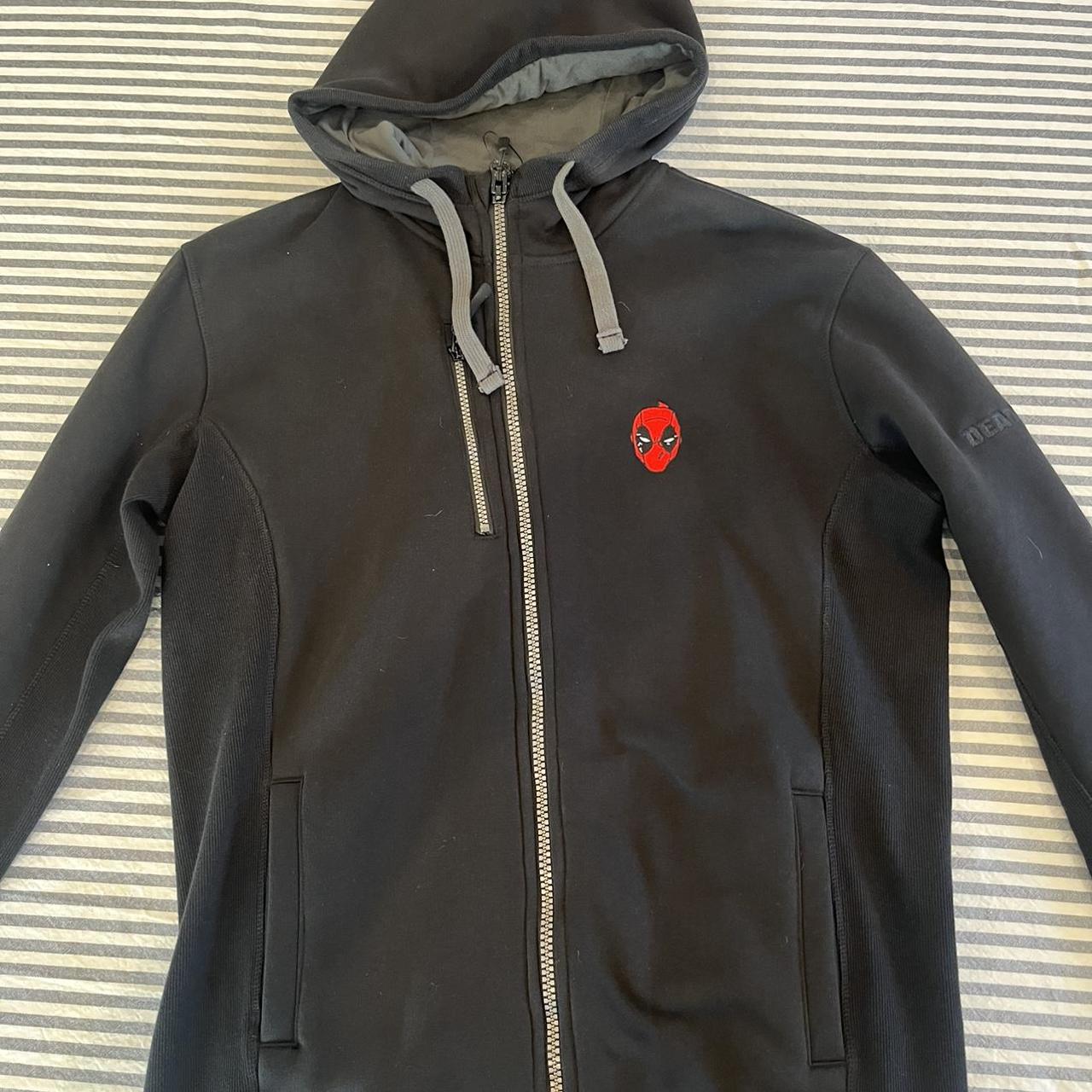 Limited Edition Deadpool Zip Up Hoodie with Deadpool... - Depop
